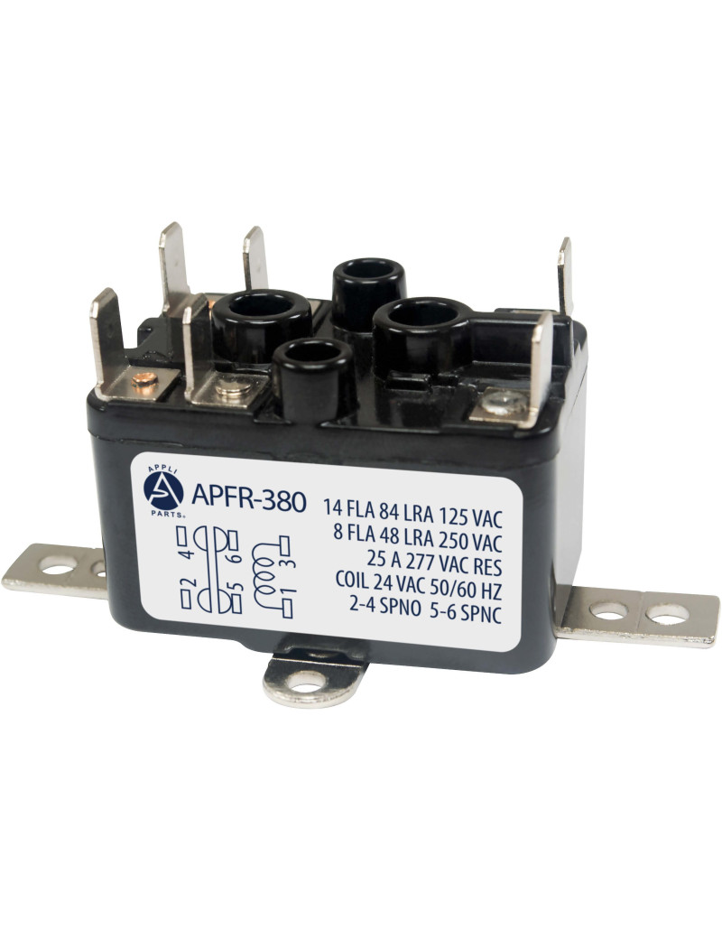 appli-parts-apfr-380-90-380-24-vac-coil-heavy-duty-switching-fan-relay-sp-normally-open-sp ...